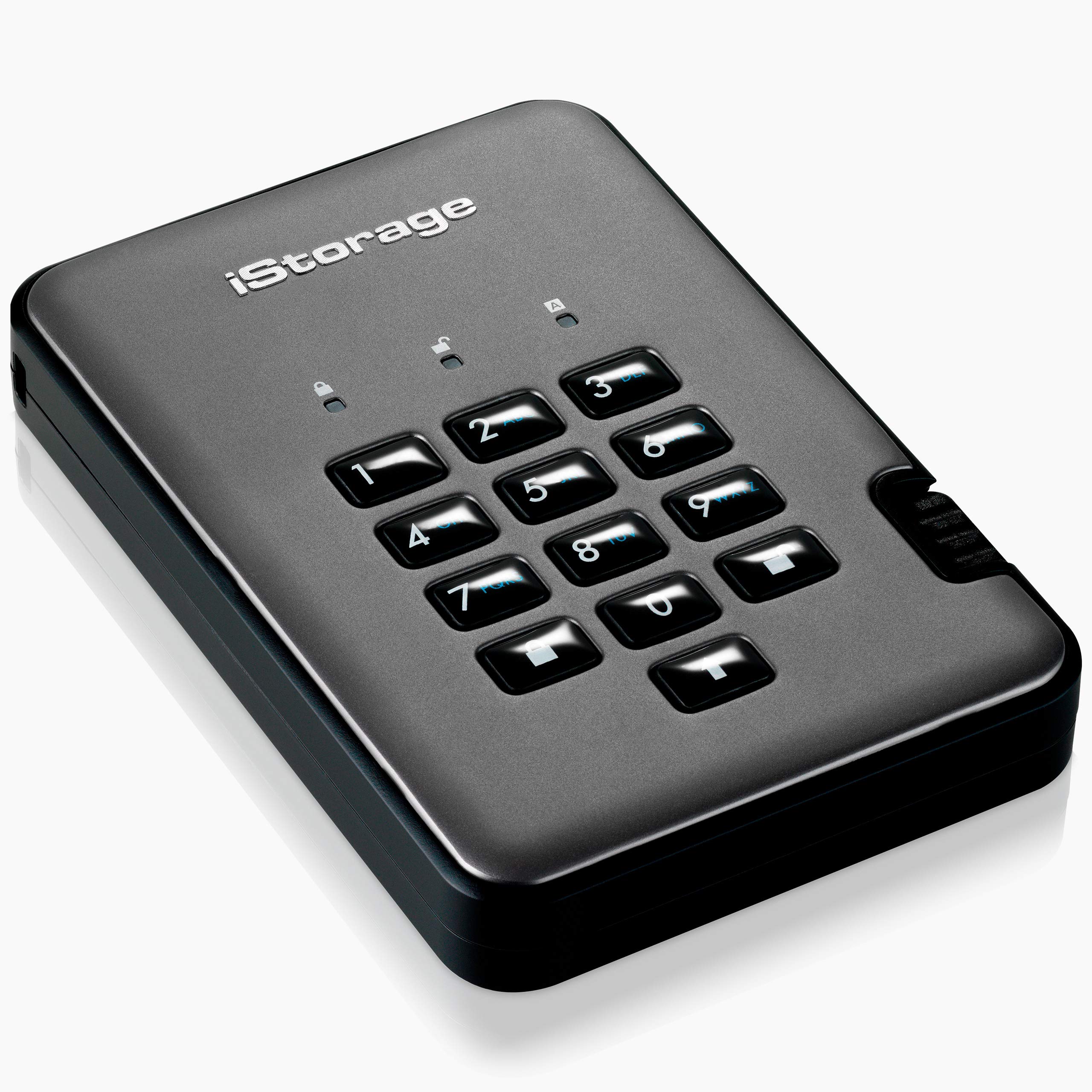 iStorage diskAshur PRO2 SSD 256GB |Secure Solid State Drive | FIPS Level 3 certified | Password protected | Dust/Water-Resistant | Hardware encryption