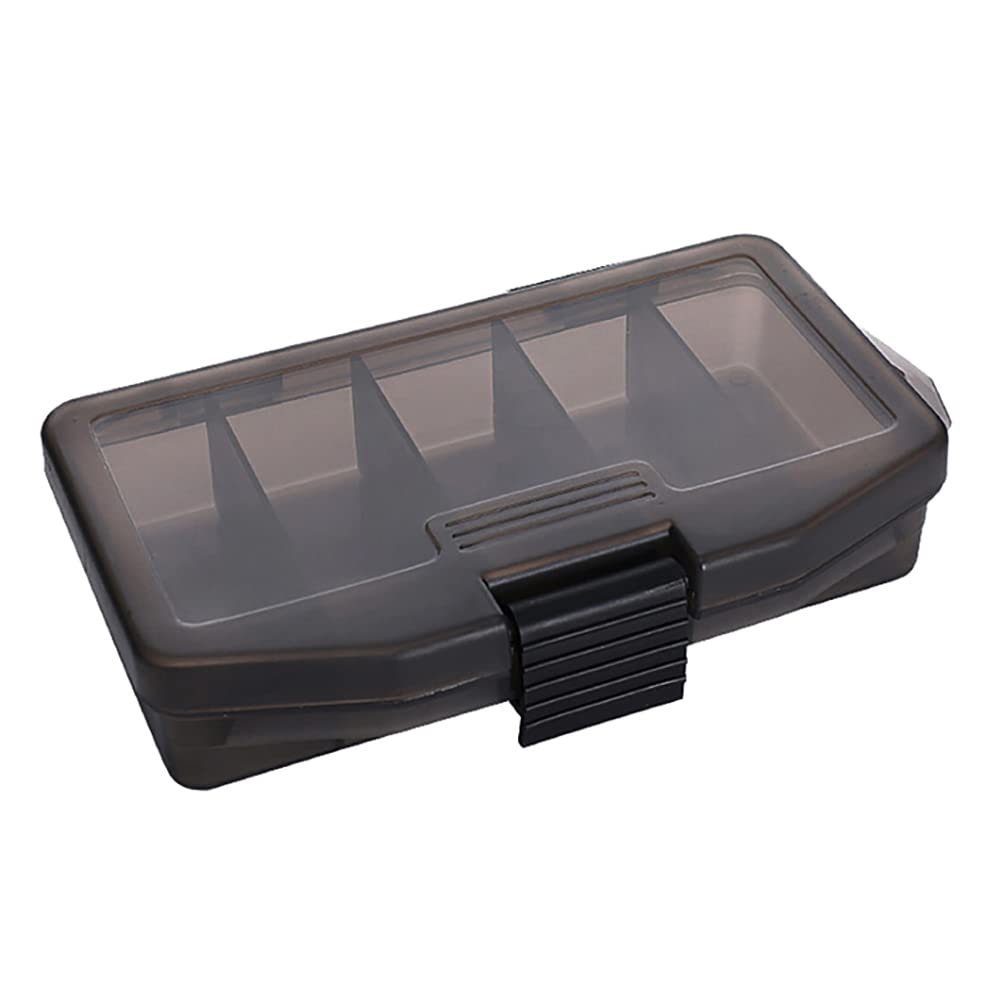 5 Grids Compartments Organizer Bait Box Fishing Box Accessories Storage Box Fishing Tackle Fish Hook Box Plastic Box