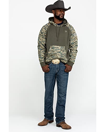 Ariat Male Patriot Hoodie Sage Camo X-Large