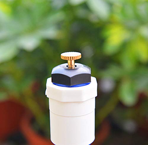 Yahpetes 9 Pcs Garden Misting Nozzles 1/2" Adjustable Garden Lawn Water Spray Misting Nozzle 360-rotating Agricultural Lawn Watering atomizing Greenhouse Spray Irrigation atomizing Micro Sprinkler
