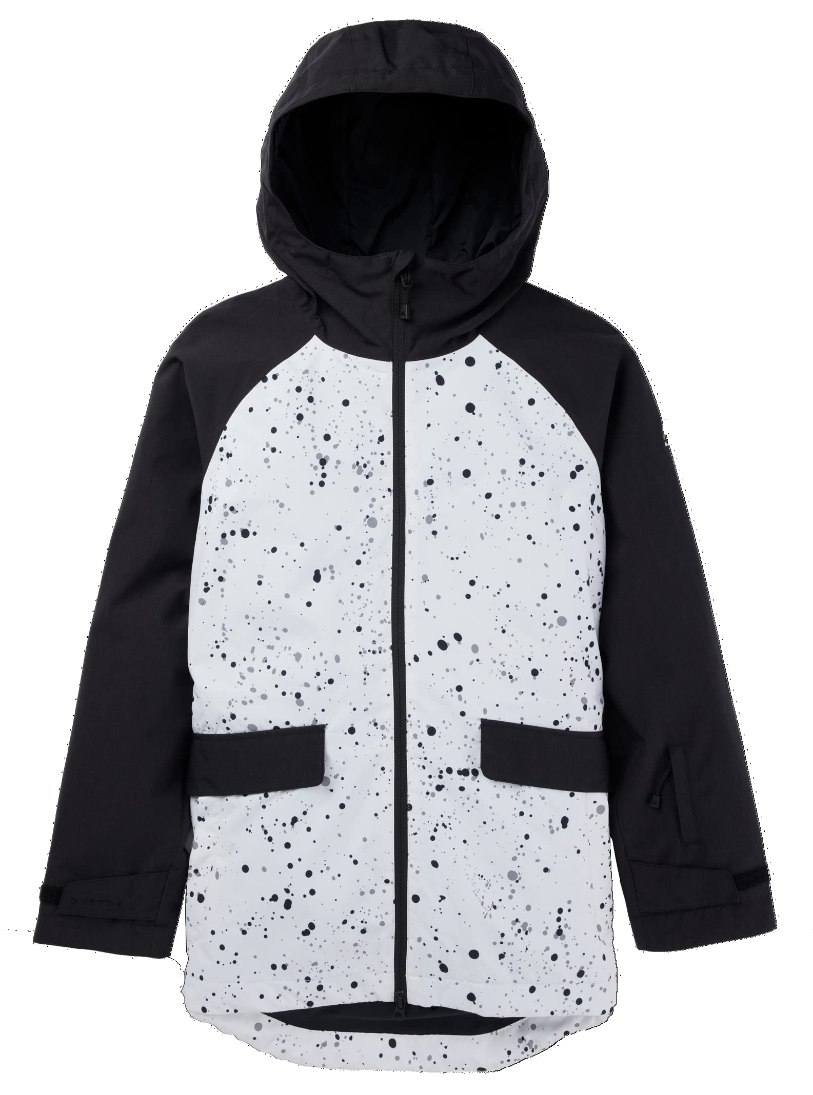 Burton Women's Standard Lalik 2L Jacket, Stout White Spatter/True Black, Small