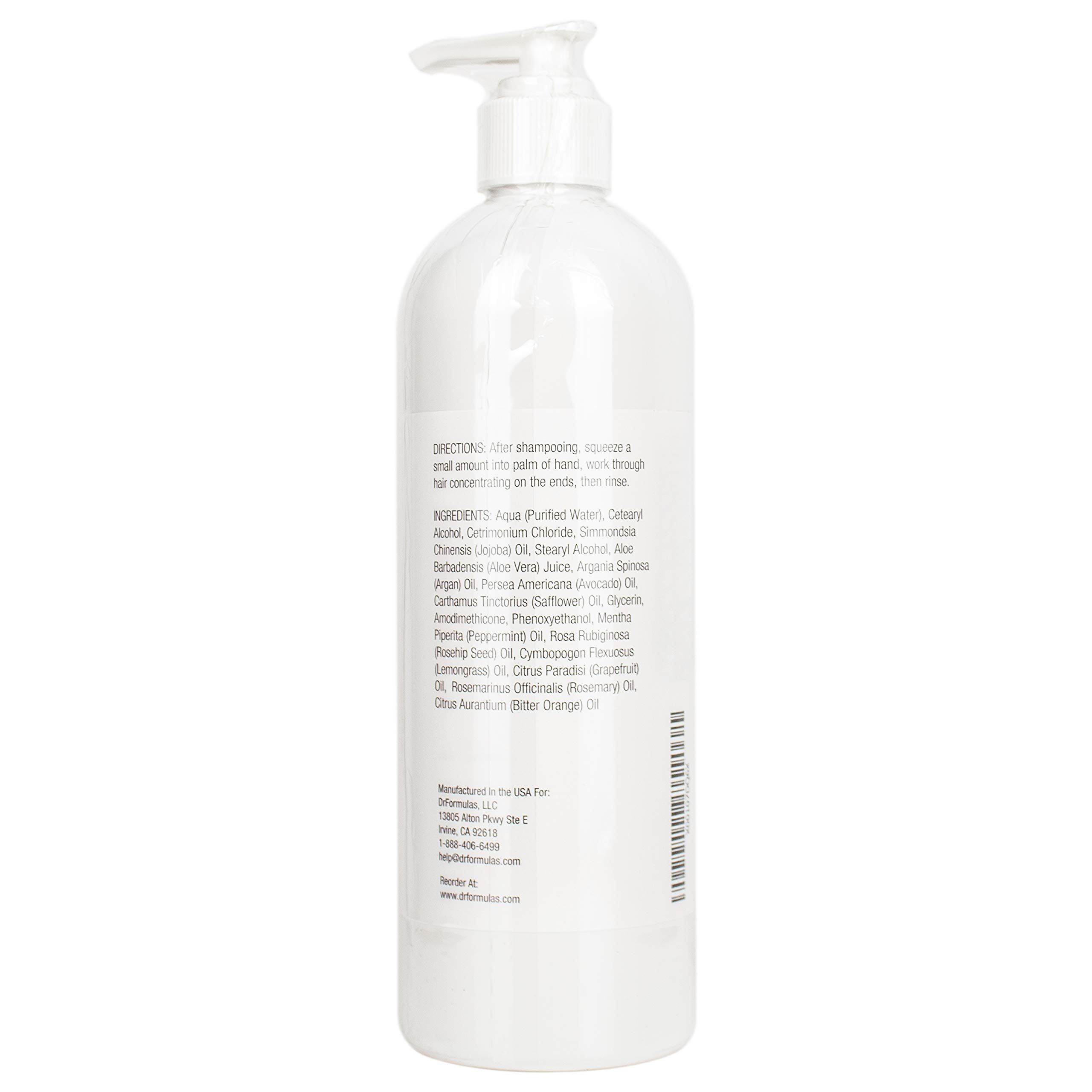 DrFormulas HairOmega DHT Blocker Shampoo + Conditioner with Moroccan Argan Oil, Jojoba Oil, Avocado Oil (Sulfate Free Shampoo + Conditioner Set)