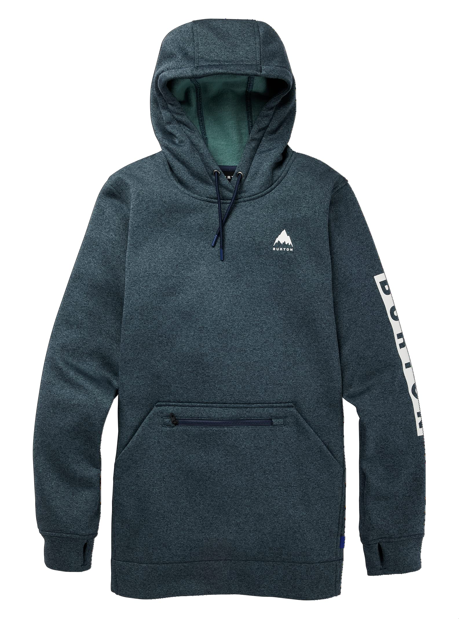 Burton Women's Standard Oak Long Pullover Hoodie, Dress Blue Heather, Small
