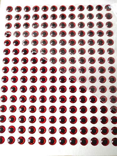 55pcs 20mm Red Holographic Fishing Lure Eyes 3D Lure Eye 3D Soft Eye 3D Holographic Lure Eye Fly Tying, Jigs, Crafts