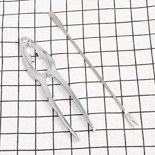 BESTonZON Home Tool Set 16pcs/ set Home for Artifact Nut Lobster Picks Tool Forks Scissors Steel Peeling Restaurant Gadgets To Needle Shellers Eat Plier Kitchen Opener Hairy Crabs and Lobster Crackers