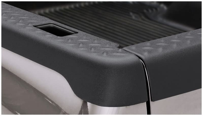 Bushwacker Ultimate BedRail Caps - DiamondBack w/ Stake Holes | 2-Piece Set, Black, Smooth Finish | 49506 | Fits 1988-1999 Chevrolet/GMC C/K 1500; 1998-2000 Chevrolet C/K 2500 w/ 8' Bed
