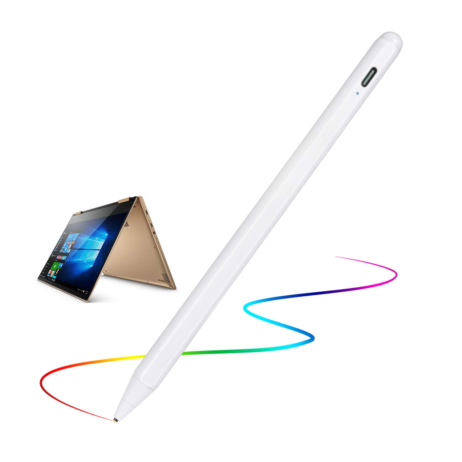 Stylus Pens for Lenovo Yoga Tab Pencil, Evach Capacitive High Sensitivity Digital Pencil with 1.5mm Ultra Fine Tip Stylus Pencil for Lenovo Yoga Tab Pen, White