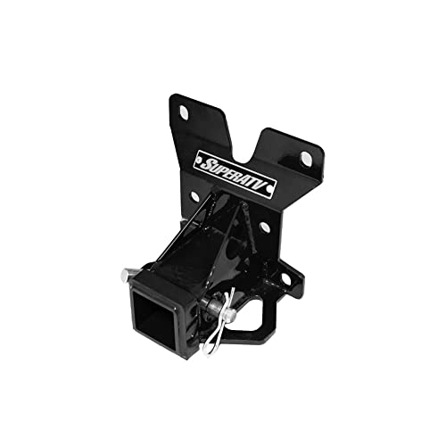 SuperATV 2" Rear Receiver Hitch for Can-Am Maverick X3 900 / X3 X / X3 Max (See Fitment) | Includes Cotter & Hitch Pin | 3/16β Heavy-Duty Steel | Tow up to 1650 Lbs. | Fits Standard 2" Attachments