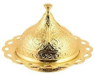 Alisveristime 27 Pc Turkish Greek Arabic Coffee Espresso Cup Saucer Set (Gelincik) (Gold)