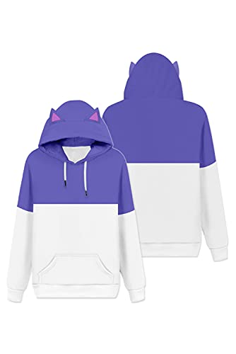 Beowyro The Owl House Luz Noceda Hoodies Cosplay Costume TOH Pullover Hoodie Halloween Long Sleeve Sweatshirt Unisex (Small, Luz Noceda)