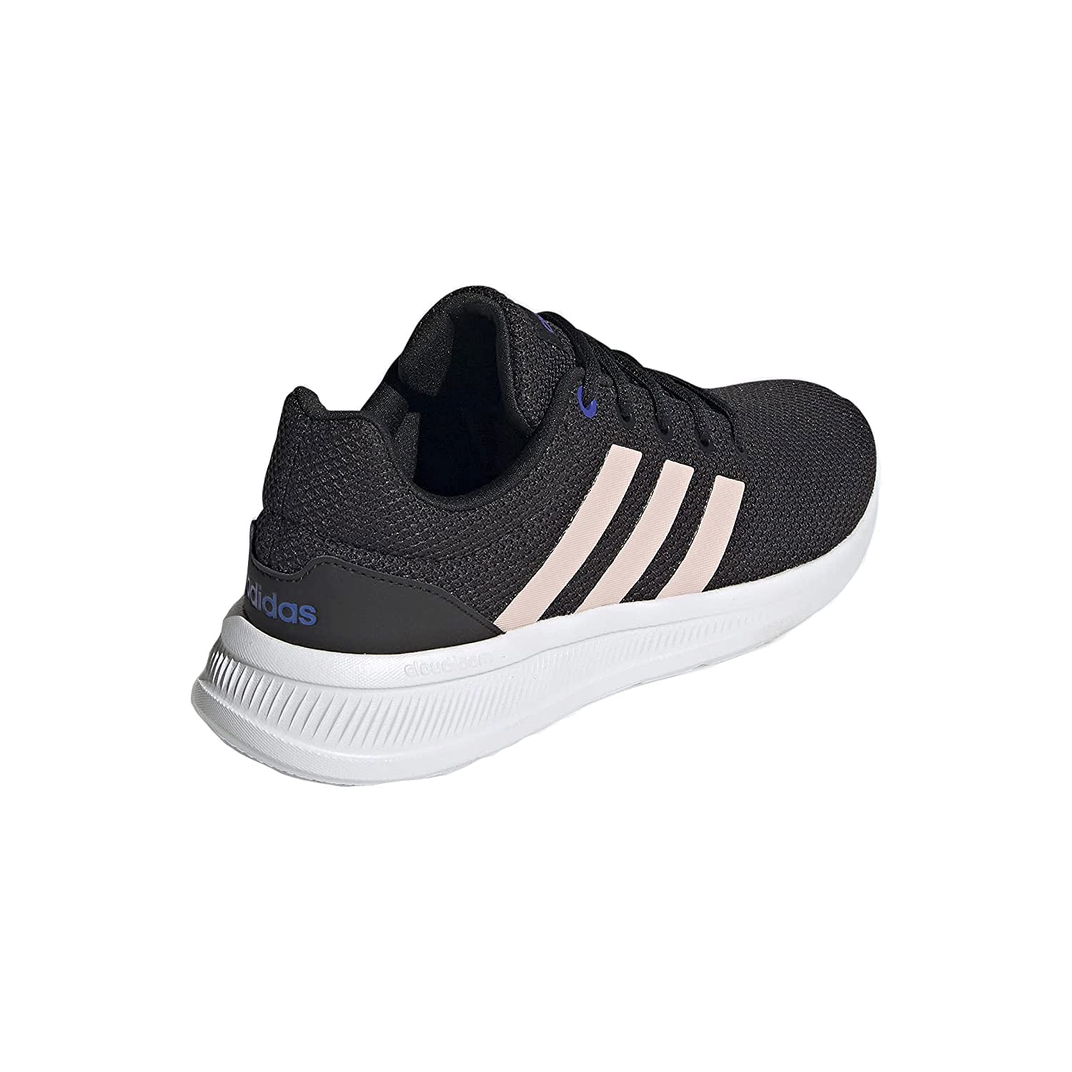 adidas Women's Lite Racer CLN 2.0 Running Shoe, Black/Vapour Pink/Sonic Ink, 8.5