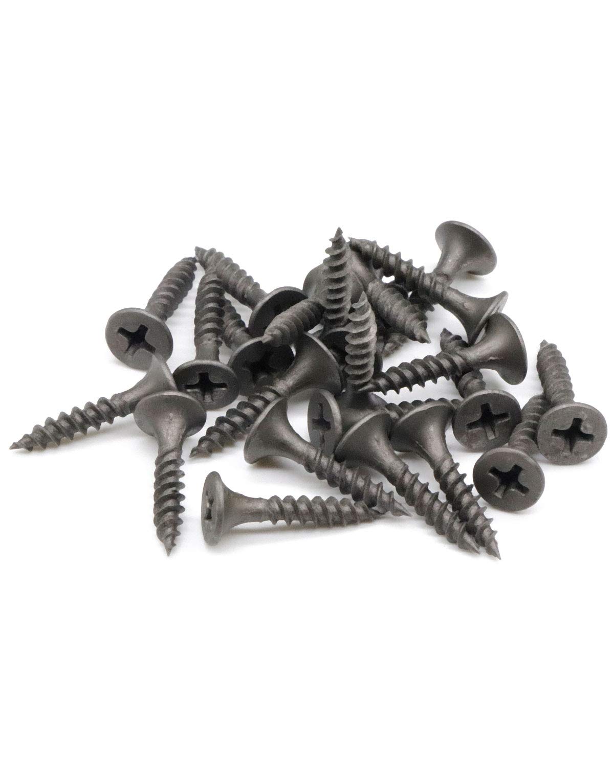 IMScrews 200pcs #6 x 3/4" Flat Head Phillips Drywall Screws, Fine Thread, Sharp Point Sheetrock Wood Screws, Carbon Steel, Gray Phosphate
