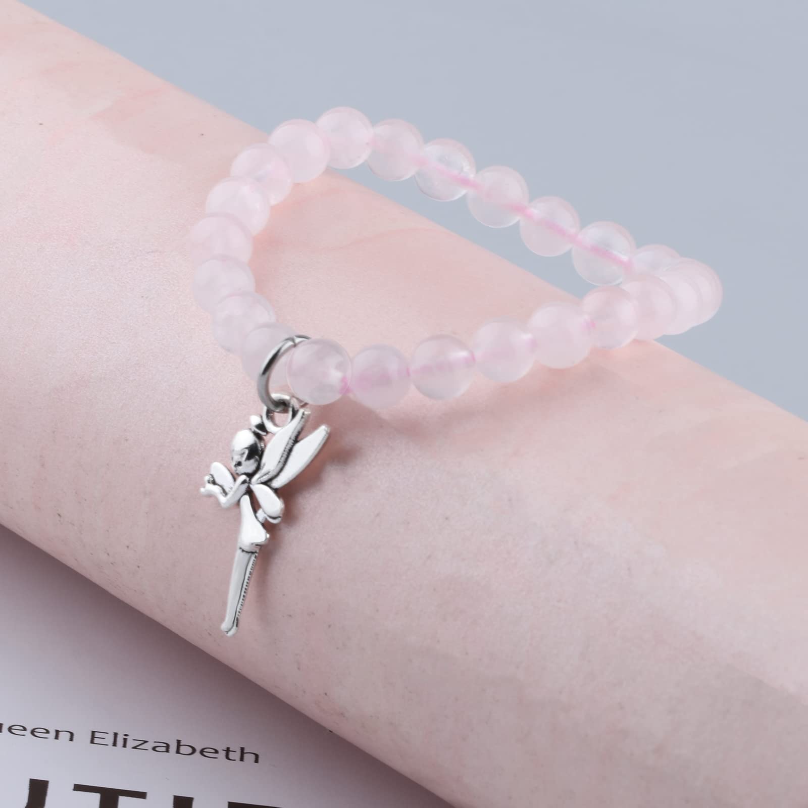 ARHTF Tooth Fairy Bracelet Tooth Fairy Letter First lost Tooth Gift from Tooth Fairy Gift (Pink toothfairy)