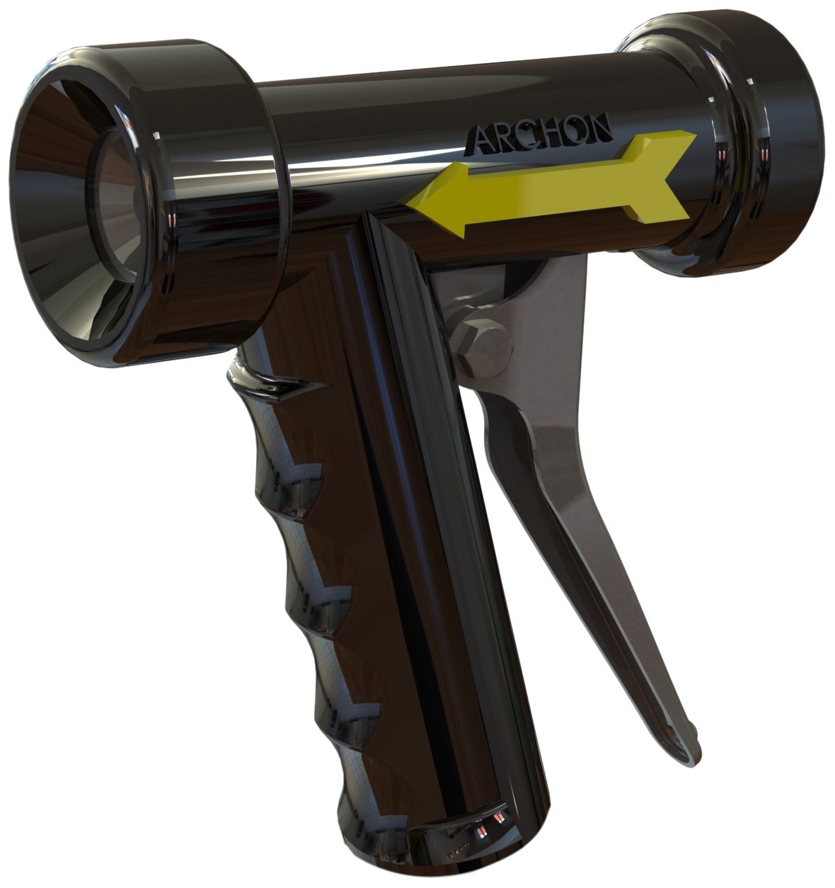 ARCHON Industries RTB16-SB Mini Rear-Trigger Spray Nozzle, Stainless, Black Cover, 5 gal