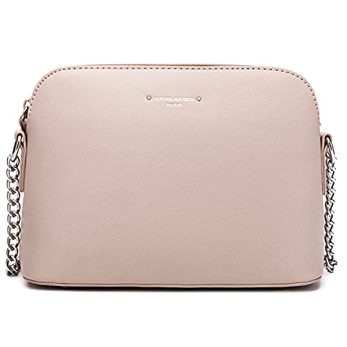 DAVIDJONES Faux Leather Hobo Purse and Wallet set for women Chain Dome Crossbody Small Bag