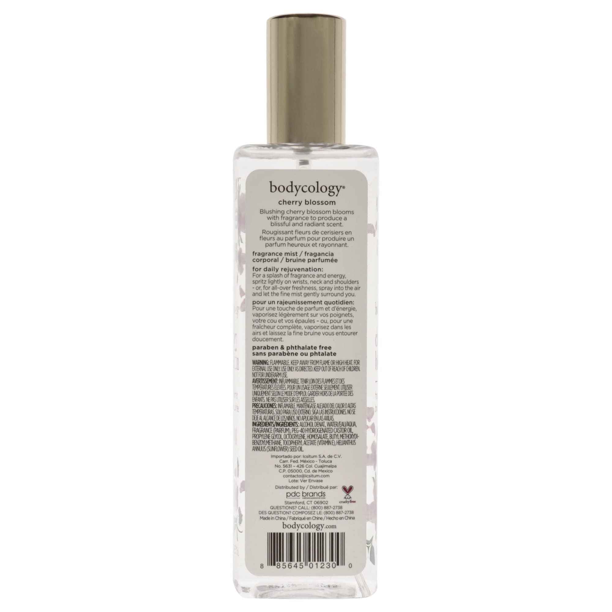 Bodycology Fragrance Mist, Cherry Blossom 8 oz