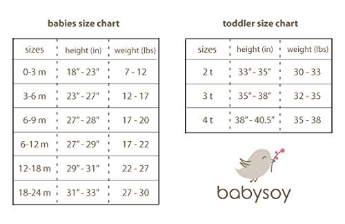 Babysoy Modern Footie Pants (3-6 Months, Indigo)
