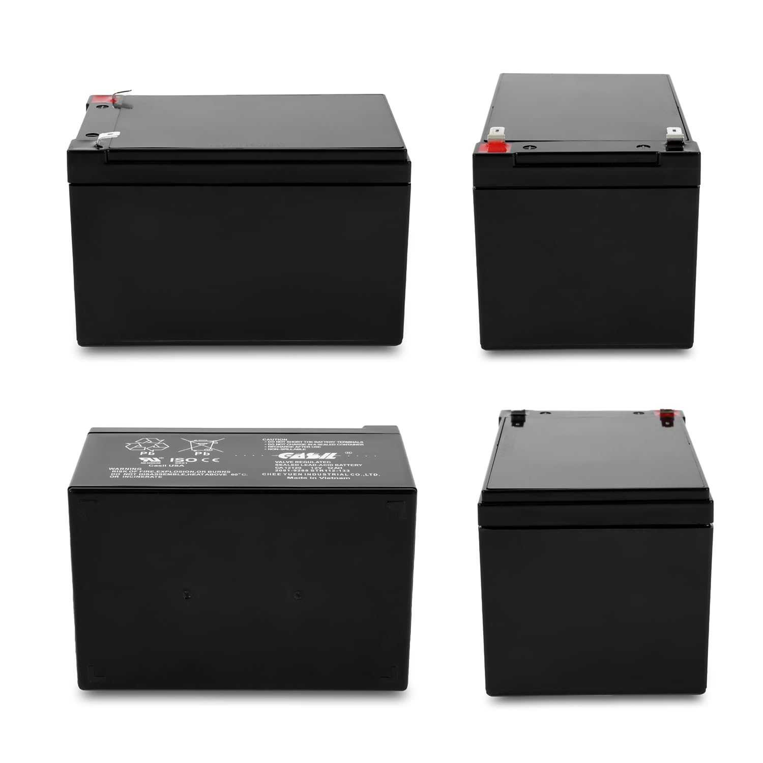 Casil 12V 12Ah Replacement Battery Compatible with 6-DZM-12 APC Scooter Medical 2 Pack