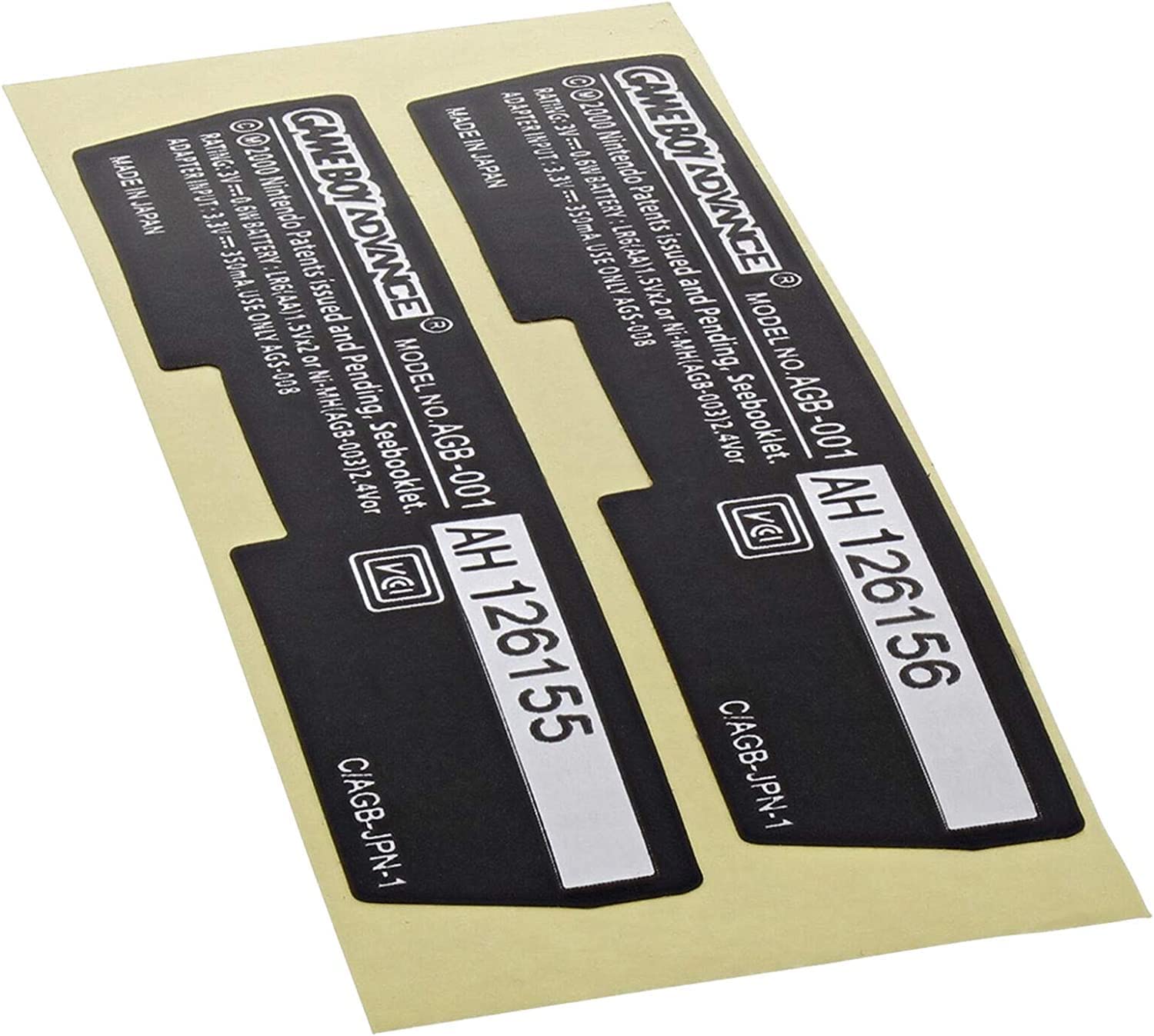 5 x Rymfry Sticker Label Tag Marking Sticker for Game Boy Advance GBA AGB-001 Replacement