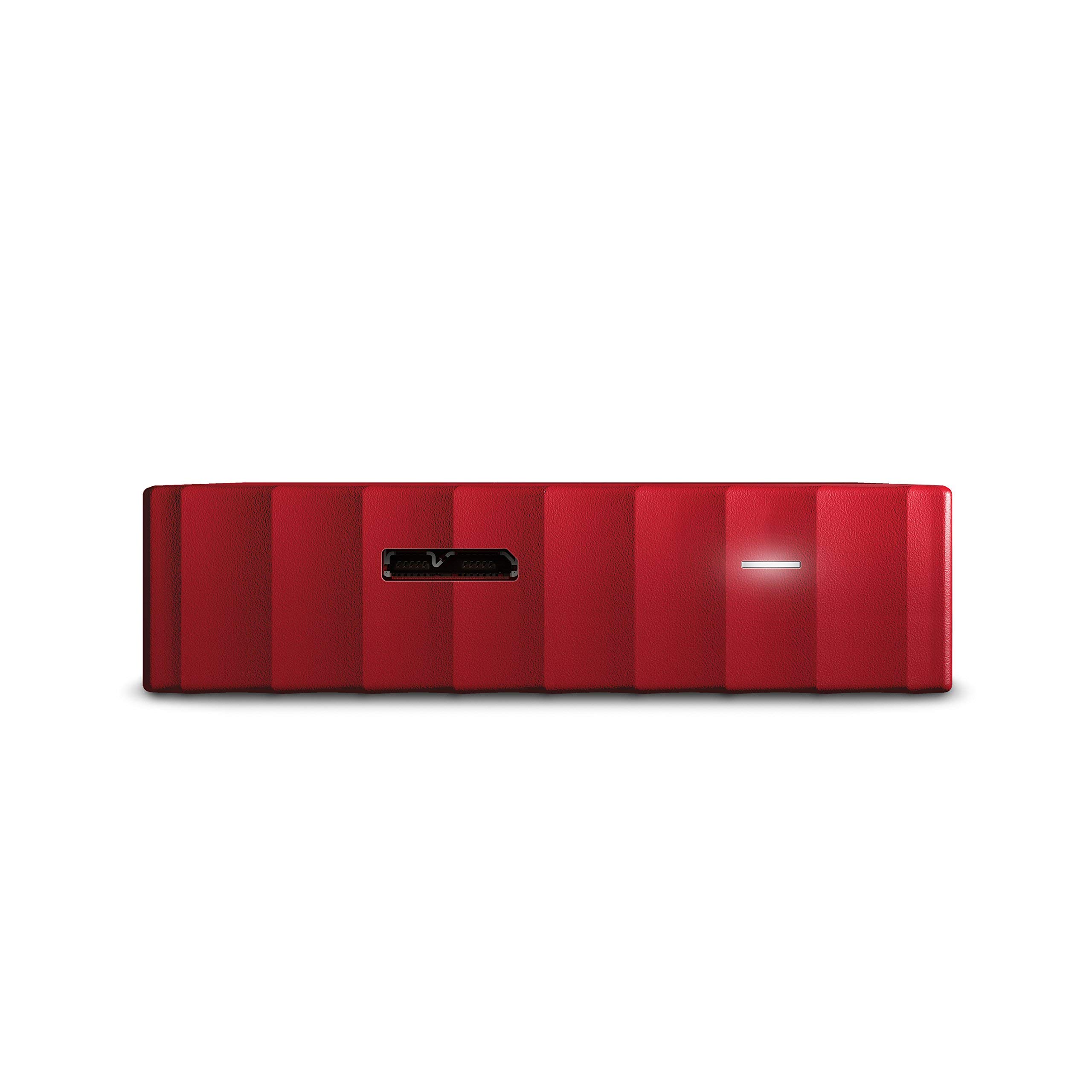WD 4TB Red My Passport Portable External Hard Drive - USB 3.0 - WDBYFT0040BRD-WESN (Renewed)