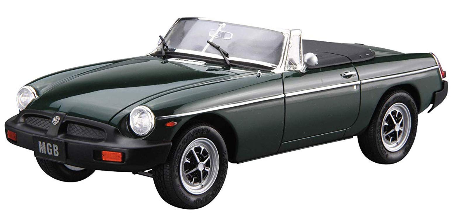 Aoshima Bunka Kyozai 1/24 The Model Car Series No.102 BLMC G/HN5D MG-B MK-3 1974 Plastic Model