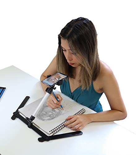 Phone/Camera/Webcam Stand for Overhead Recording of Drawing, Cooking, Crafts, Da Vinci Eye: AR Art Projector