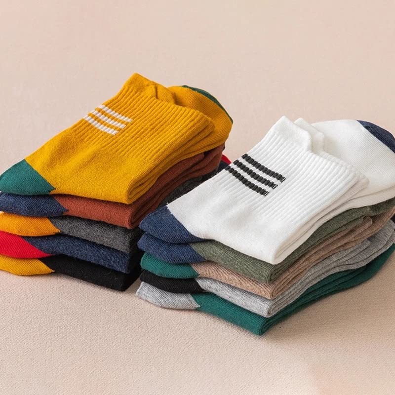 5 Pairs - Men Mesh Ventilating Comfort Fit Performance Socks-Style1