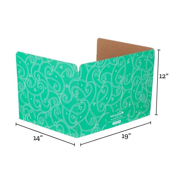 Really Good Stuff Standard Privacy Shields for Student Desks β Set of 12 - 3 Group Colors -Matte - Study Carrel Reduces Distractions - Keep Eyes From Wandering During Tests , Red, Blue & Green With Stars & Swirls Pattern