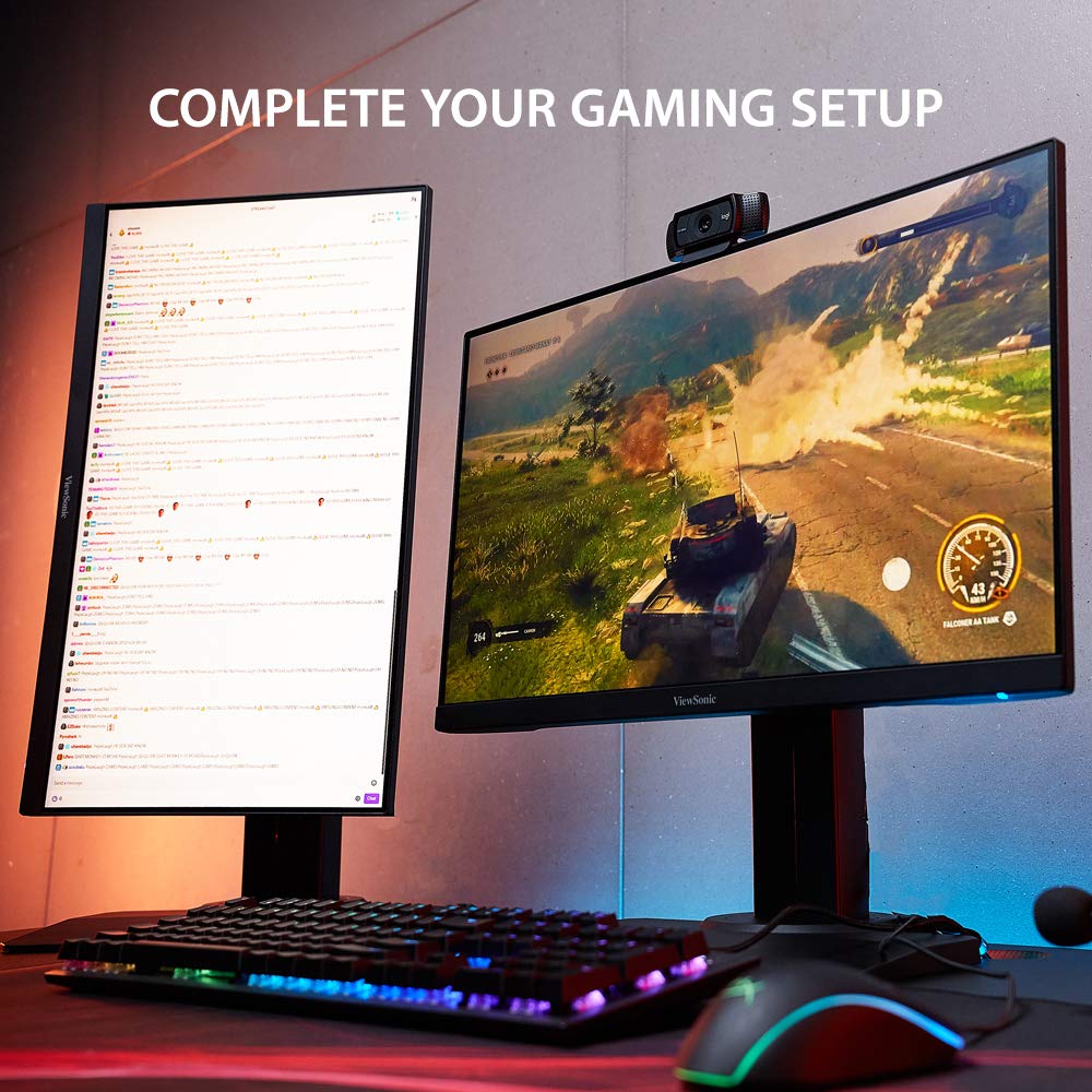 ViewSonic XG2405 24 Inch 1080p 1ms 144Hz Frameless IPS Gaming Monitor with FreeSync Premium Eye Care Advanced Ergonomics Mode HDMI and DP for Esports (Renewed)