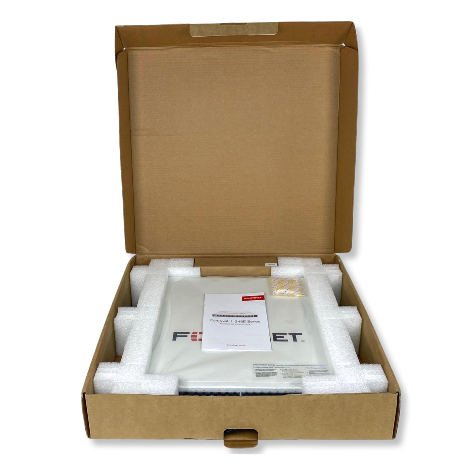 Fortinet - FS-248E-FPOE - Fortinet FortiSwitch 248E-FPOE - Switch - L3 - managed - 48 x 10/100/1000 (PoE+) + 4 x Gigabit SFP - rack-mountable - PoE+ (740 W)