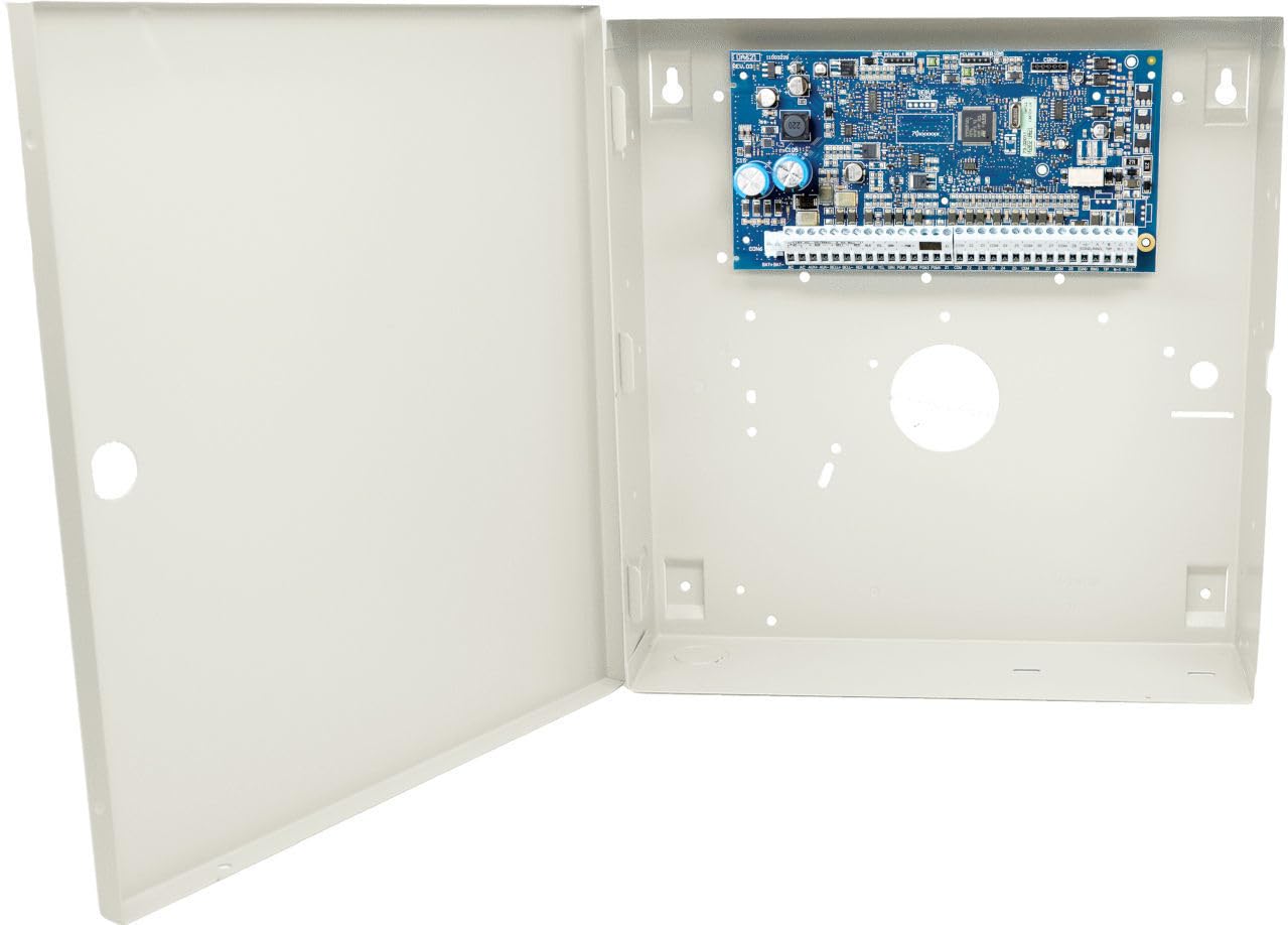 DSC HS2032NKCP01 Model HS2032 PowerSeries Neo Security Control Panel with CP01 Software in a Large Cabinet, No Keypad, 8 to 32 Zone Panel Configuration, 128 Bit AES Encryption