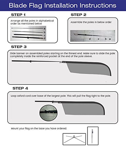 BannerBuzz FOR LEASE flag SINGLE SIDED , BLADE SHAPE Flag KIT Business Sign Banner (2' X 7.58')