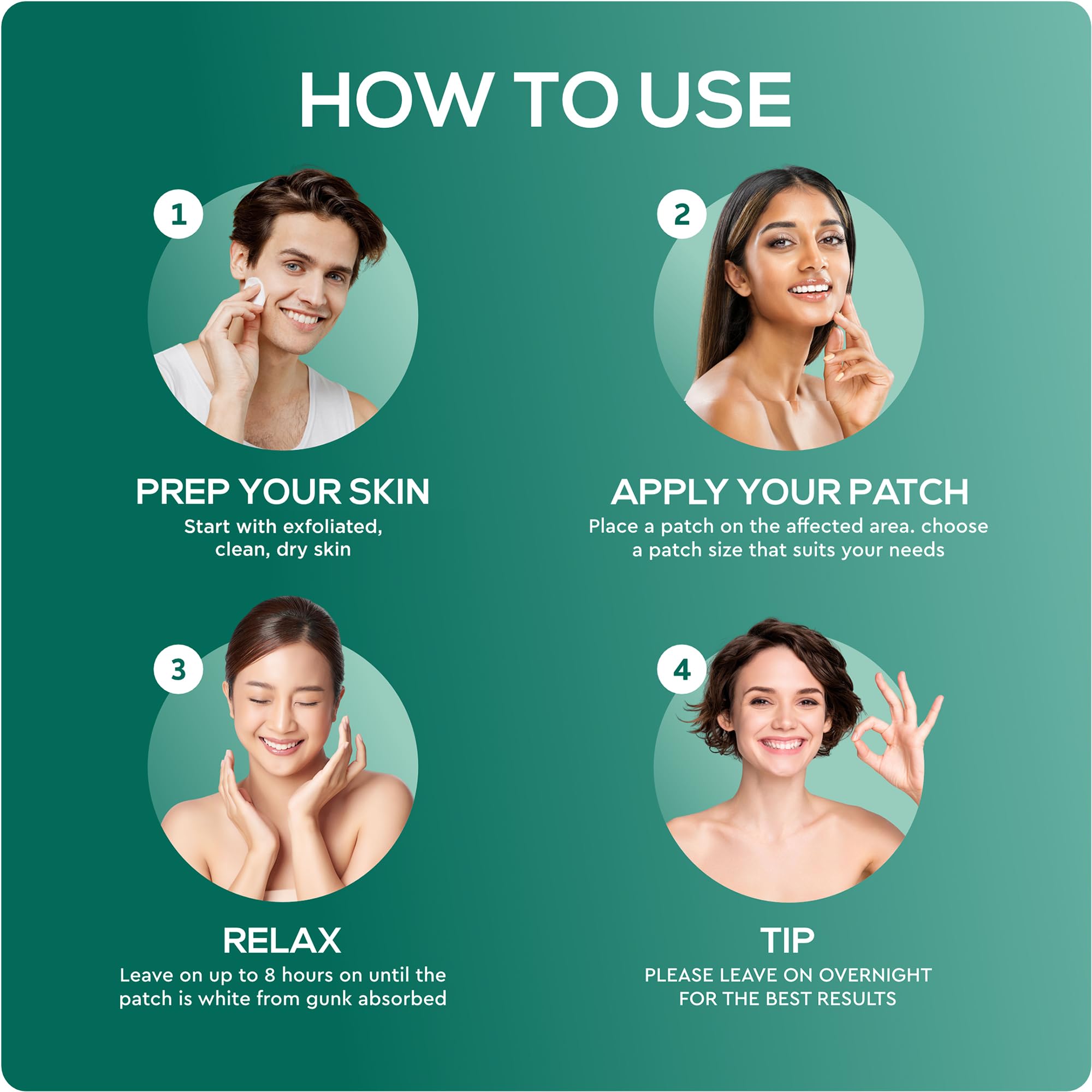 LivaClean 192 CT (4 PK) Hydrocolloid Pimple Patches - Pimple Patches for Face, Acne Patch for Face, Blemish Zit Dressing, Hydrocolloid, Zit Patch, Acne Dots