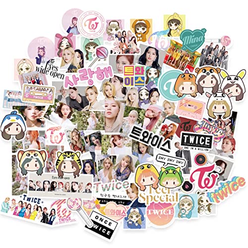82pcs/Set Kpop Twice Character Stickers for Mobile Phone Notebook DIY Waterproof k-pop Twice Stickers