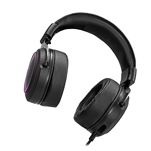Cooler Master CH331 Gaming Headset Virtual 7.1 Surround Sound, Omnidirectional Mic, Durable Aluminum Frame, RGB Illumination, Detachable Omni-Directional Boom Mic, USB Connectivity (CH-331)