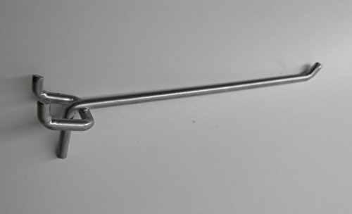 FixtureDisplays® 6" Peg Hook Pegboard Hook Pegwall Hook Wire Slatwall Hook Metal Peg Hook Metal Slatwall Hook 16736