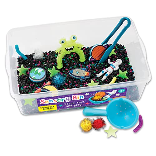 Creativity for Kids Sensory Bin: Outer Space - Preschool and Toddler Sensory Toys, Fine Motor Skills Toys and Sensory Activities for Kids Ages 3+