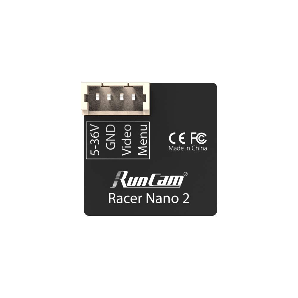 RunCam Racer Nano 2 Waterproof FPV Camera CMOS OSD 1000TVL Super WDR 6ms Low Latency Gesture Control for FPV Racing Drone(1.8mm FOV 160°)