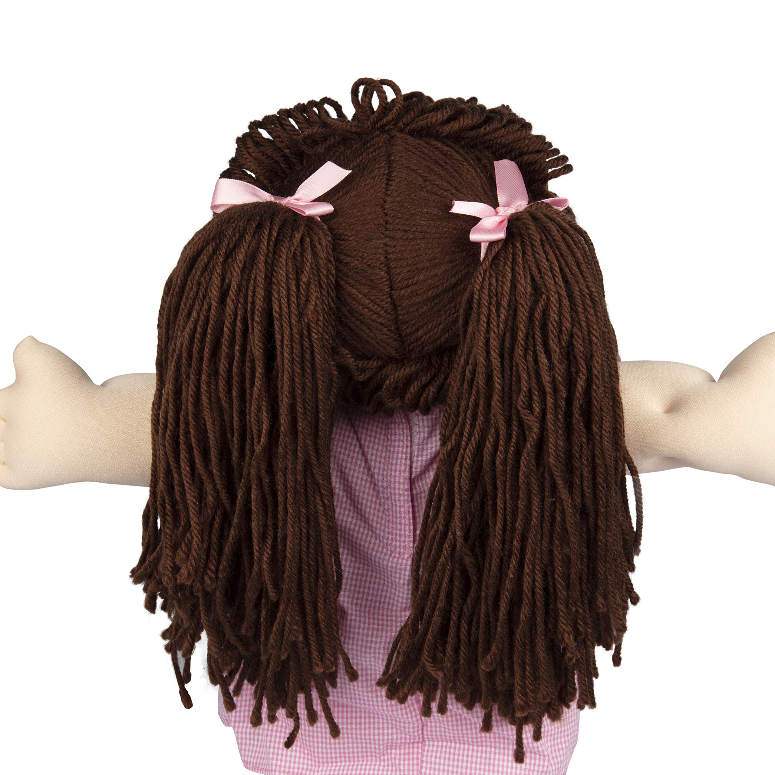Cabbage Patch Kids Classic Doll with Real Yarn Hair, 16" - Original Vintage Retro Style Adoptable Baby Doll - Officially Licensed - Gift for Girls - Brunette/Brown Eyes