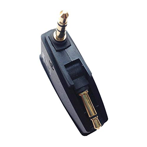 Noise Reduction Airplane Headphone Adapter for Bose QuietComfort 2 QC3 QC15 QC25 QC35 QC20I SoundLink AE2 AE2W and More Headphones Golden Plated
