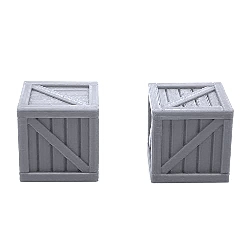 Crates and Barrels, 3D Printed Tabletop RPG Scenery and Wargame Terrain for 40mm Miniatures