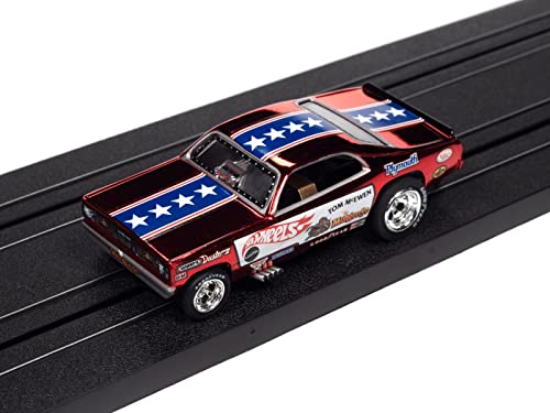 Auto World 4Gear R26 Tom The Mongoose McEwen - 1970 Plymouth Duster HO Scale Slot Car