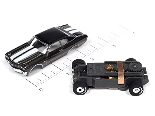 Auto World Thunderjet OK Used Cars 1970 Chevrolet Chevelle SS (Gray) HO Scale Slot Car
