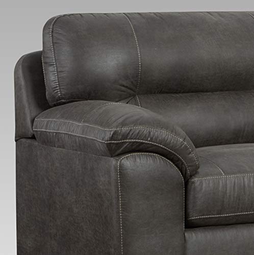 Roundhill Furniture Tirana Sectional, Sequoia Ash