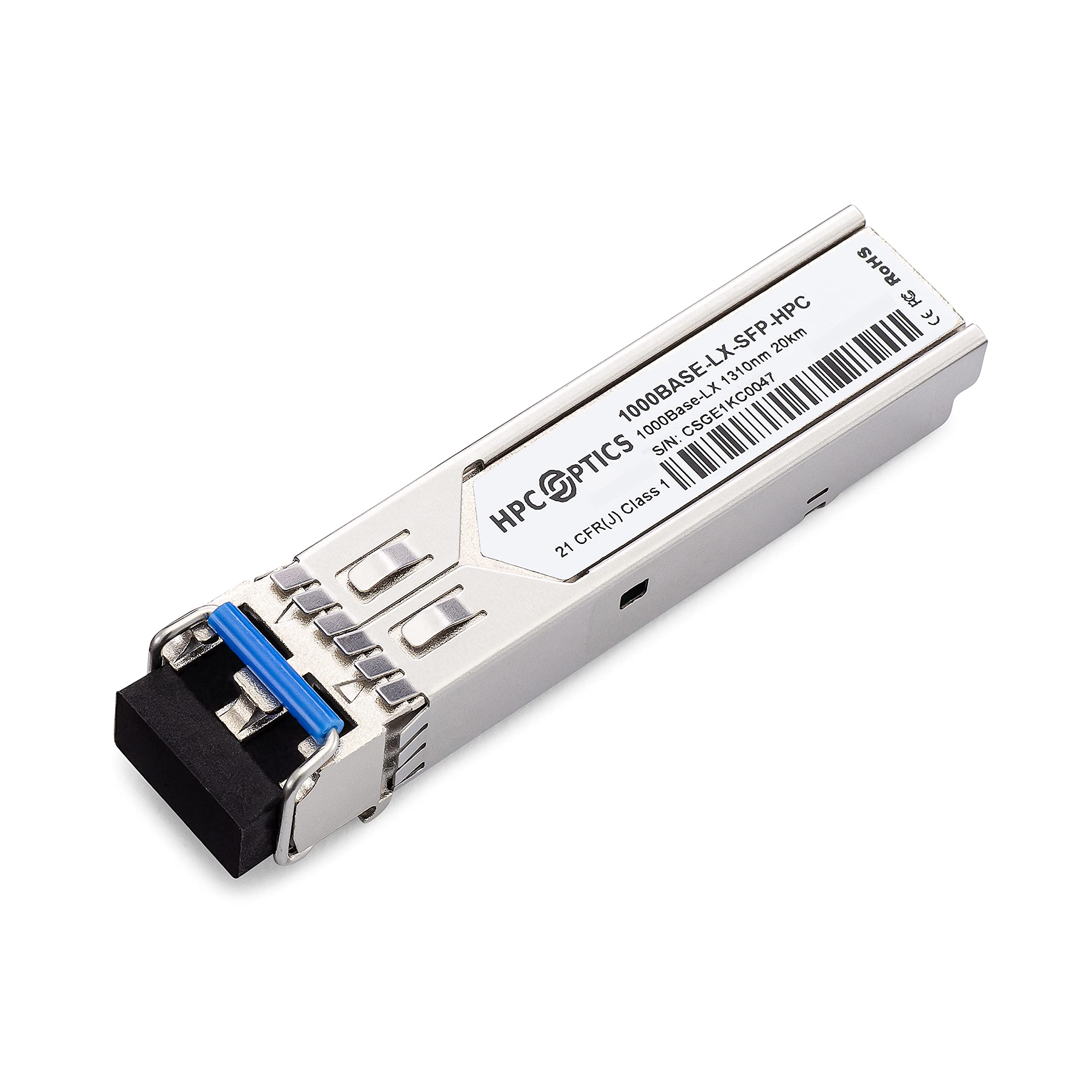 HPC Optics Compatible with Brocade E1MG-LX-OM-T 1000BASE-LX SFP Transceiver | 1G LX SM Industrial Temp E1MG-LX-OM-T-HPC