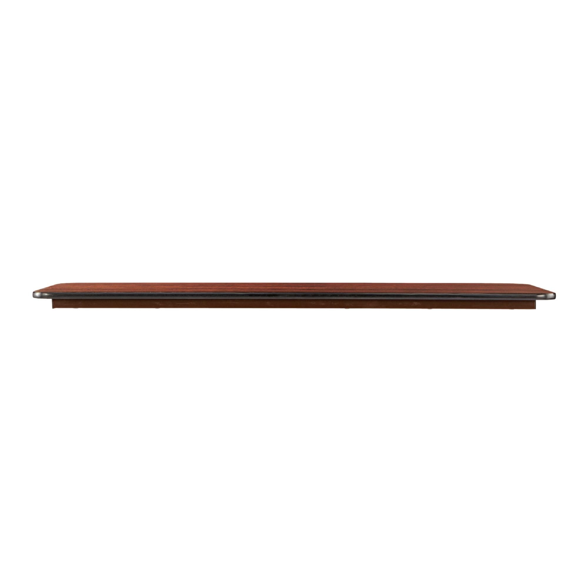 Alera FT726018MY 59.88 in. W x 17.75 in. D x 29.13 in. H Rectangular Wood Folding Table - Mahogany