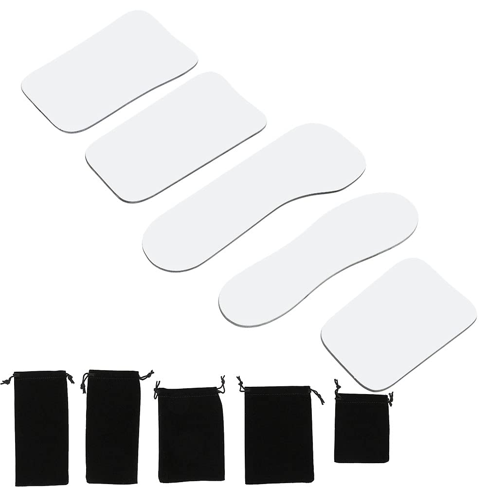 5pcs Dental Mirrors, Dental Orthodontic Intraoral Photographic 2-sided Reflector Mirror for Clinic Dentist