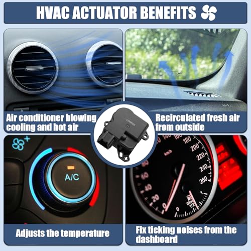 604-234 HVAC Blend Door Actuator Replacement for Ford Explorer & Flex 2011-2018, Ford Taurus 2008-2018, Lincoln MKT 2010-2018, Replaces# AA5Z-19E616-C, YH-1779