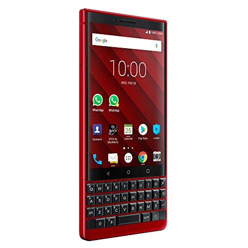BlackBerry KEY2 Red Unlocked Android Smartphone (AT&T/T-Mobile) 4G LTE, 128GB