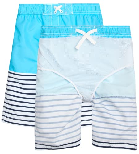Wippette Baby Boy Rash Guard Swimsuit Set – 2-Piece UPF 50+ Dinosaur Bathing Suit for Boys (Infant/Toddler/Boy), Size 12 Months, BlueDino
